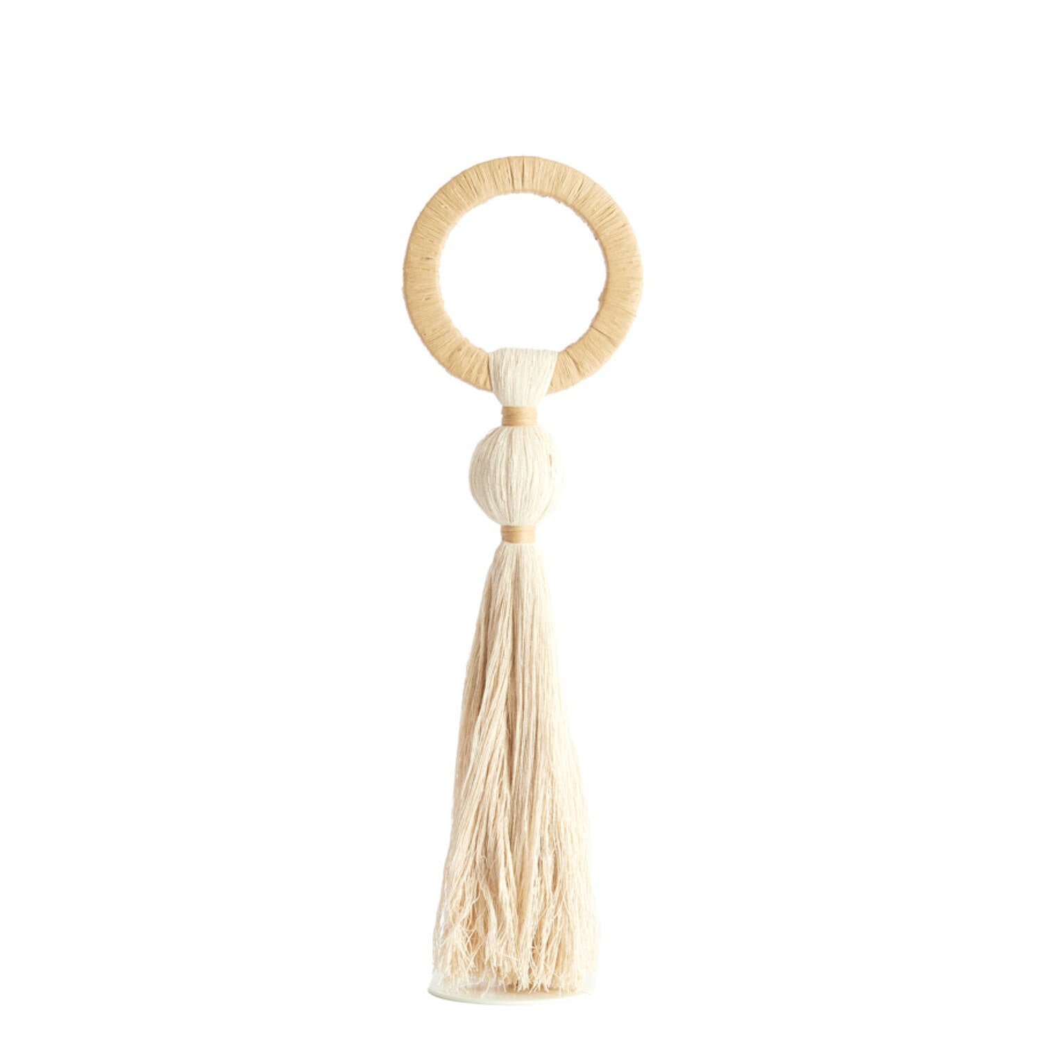 Ornamento hilo y raffia Tulum - Cream – Big Pig Chile